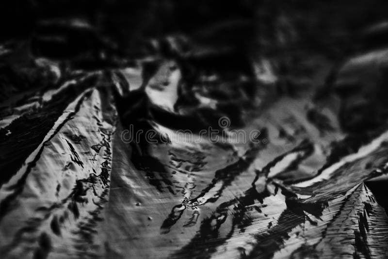 White and Black Abstract Plastic Package. Abstract Reflections on the ...