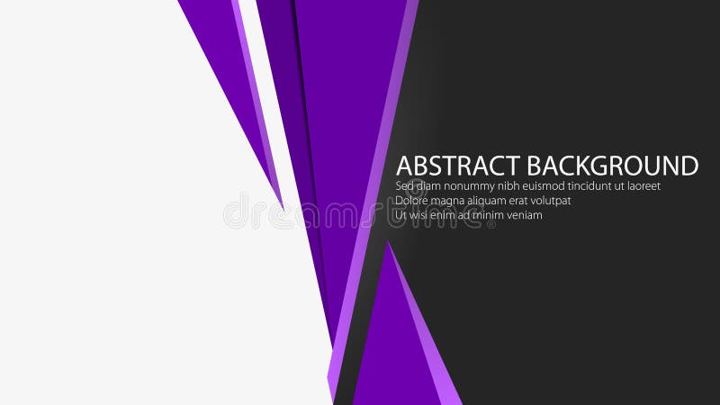 White Black Background, Purple Center Simple Shape. Modern Design ...