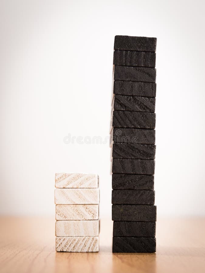 White - Black Compare Bar Graph Stock Photo - Image of graphic, high ...