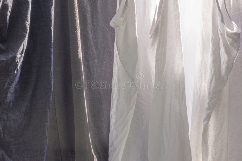 White and Black Fabric Texture with Natural Light and Shadow Stock ...