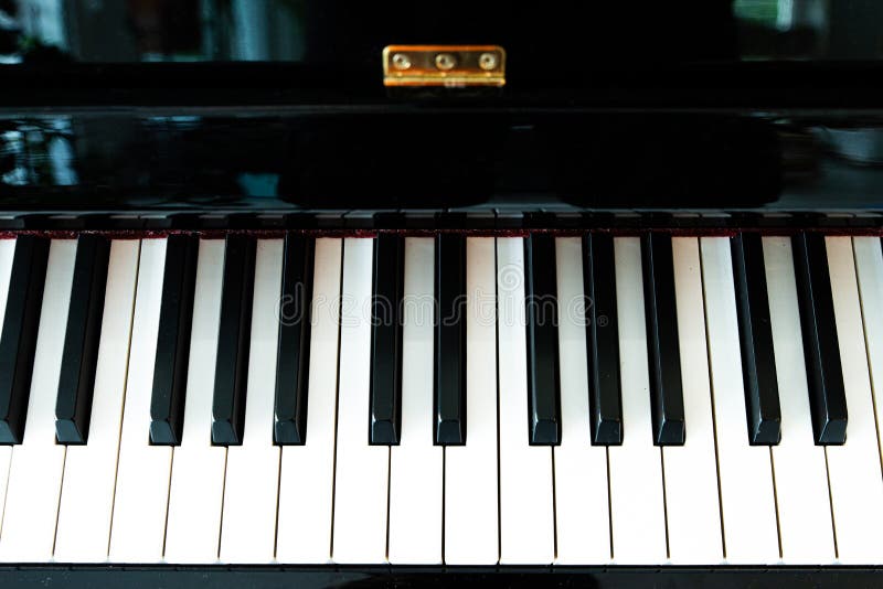 White and Black Keys of a Piano Keyboard Stock Image - Image of ...