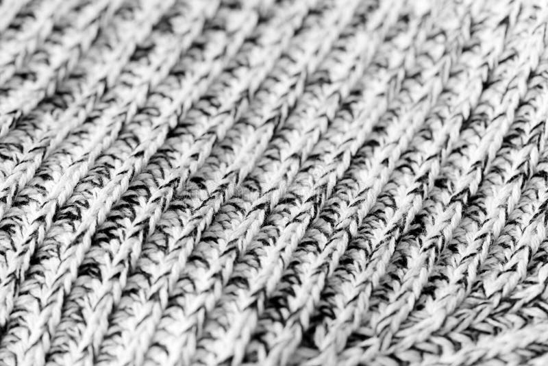 White and Black Knitted Woolen Texture Background Stock Image - Image ...