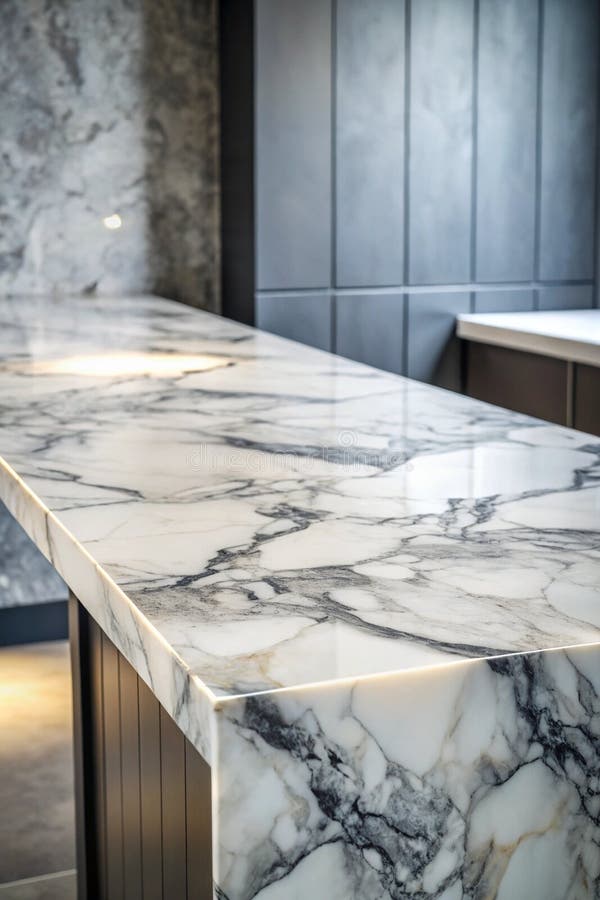 White Black Marble Surface for Ceramic Counter Stock Illustration ...