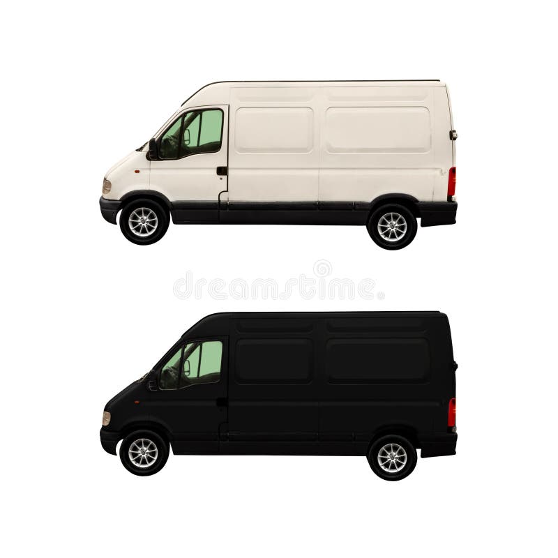 White and black mini vans stock image. Image of mini - 268392723