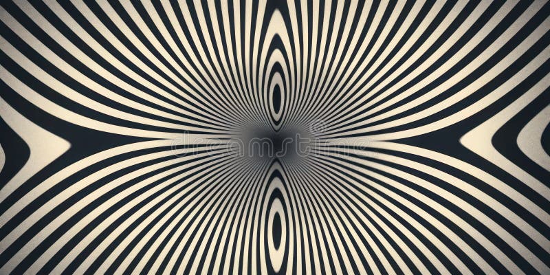 White Black Minimalist Abstract Hypnotic Pattern, Black and White ...