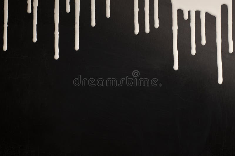 White and Black Paint Colors, Colorful Acrylic Paint Dripping Stock ...
