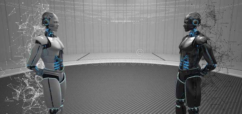 Good robot and Bad robot stock vector. Illustration of quality - 152625788