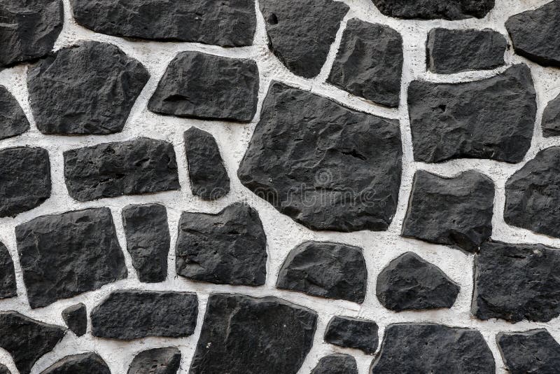 White and Black Rock Wall Texture Stock Photo - Image of black ...