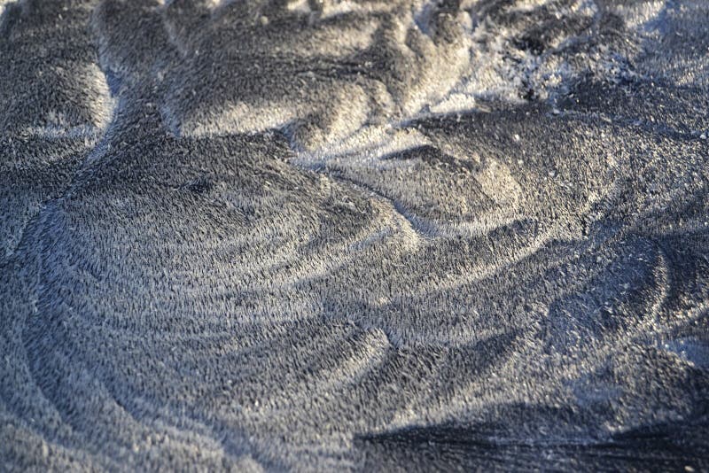 White and Black Snow Patterns on the Window Stock Image - Image of ...