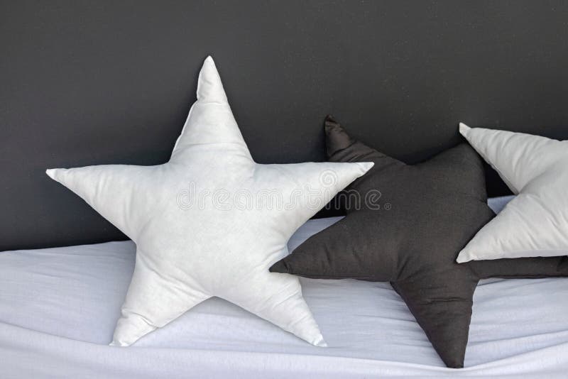 Star Shape Pillows stock photo. Image of pointed, pillows - 265762504