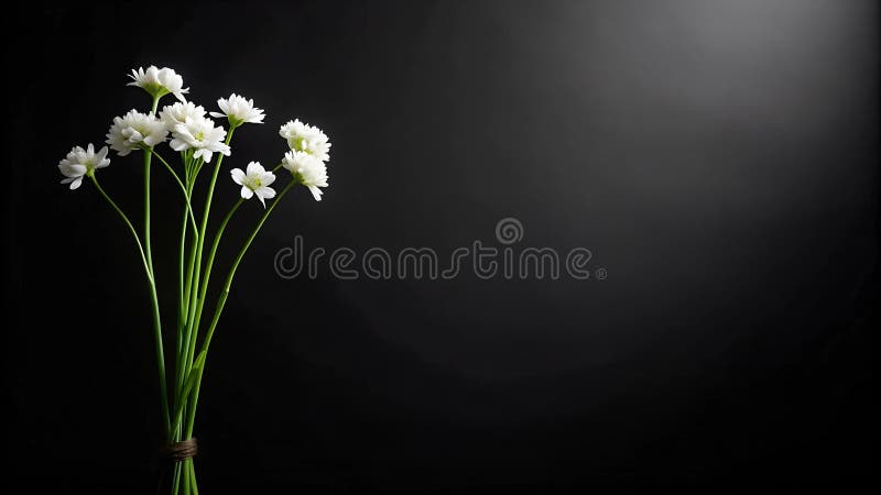 White on Black: a Study in Contrast and Form Generative AI Stock ...