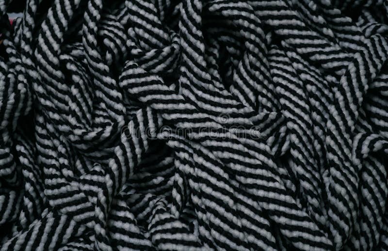 Texture of White Black Thread Stock Image - Image of clothing, material ...