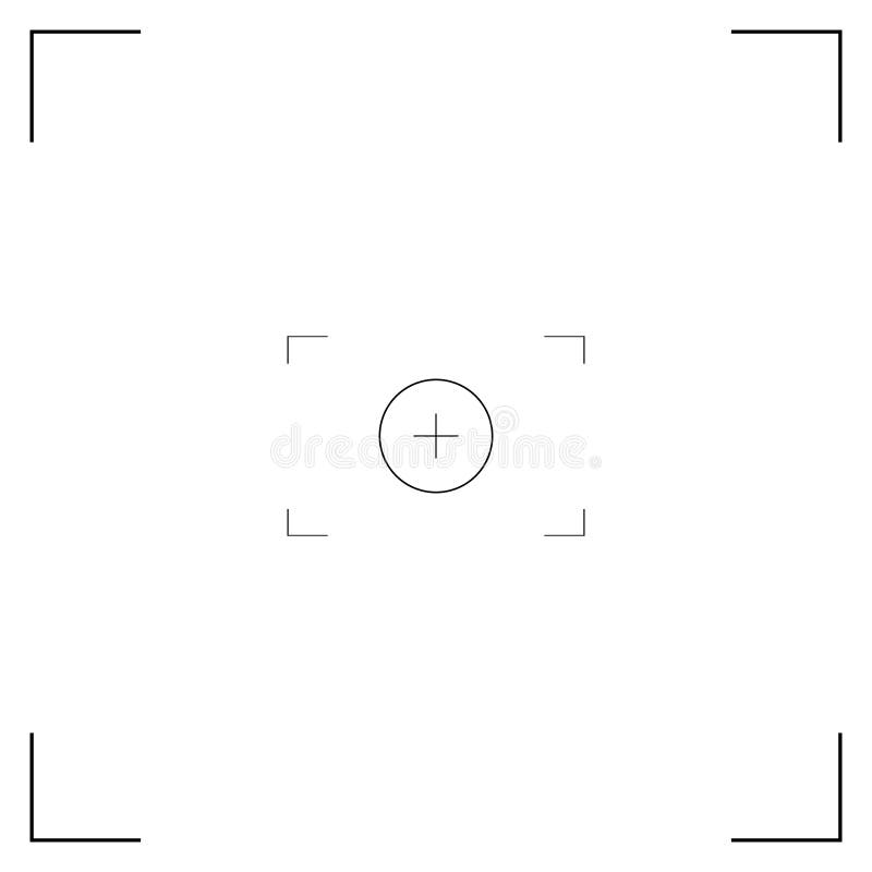 White and Black Viewfinder Camera Recording. Modern Camera Focusing ...