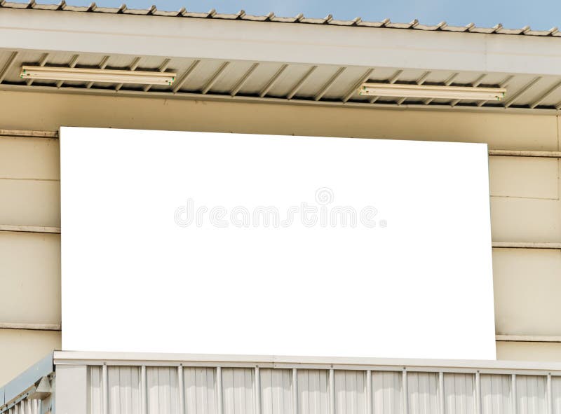 White Blank Advertisement Poster Stock Image - Image of copyspace ...