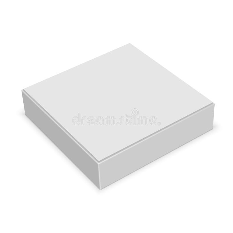 White blank box stock vector. Illustration of carton - 117921401