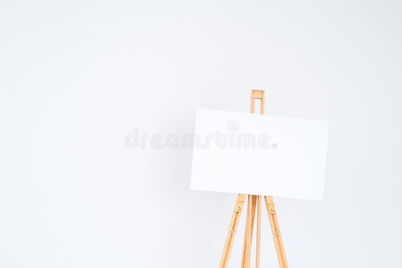 White Canvas with for Text Space Stock Image - Image of artistic, room ...