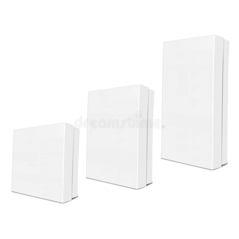 White Rectangular Box Package Mockup Stock Illustrations – 3,736 White Rectangular Box Package ...