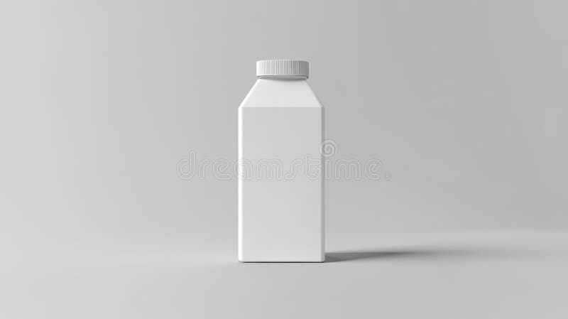 White Blank Carton Packaging Mockup Stock Illustration - Illustration ...