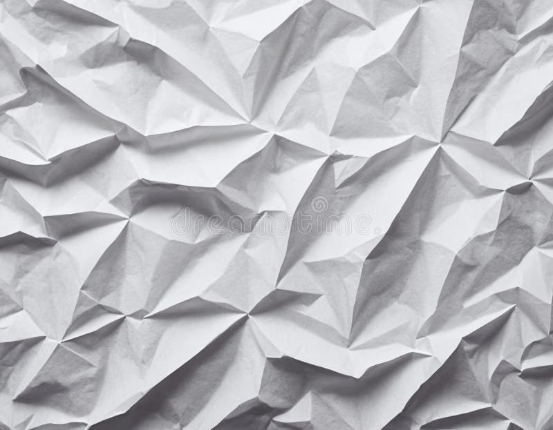 White Blank Crumpled Wrinkled Paper Sheet Texture Pattern Creative ...