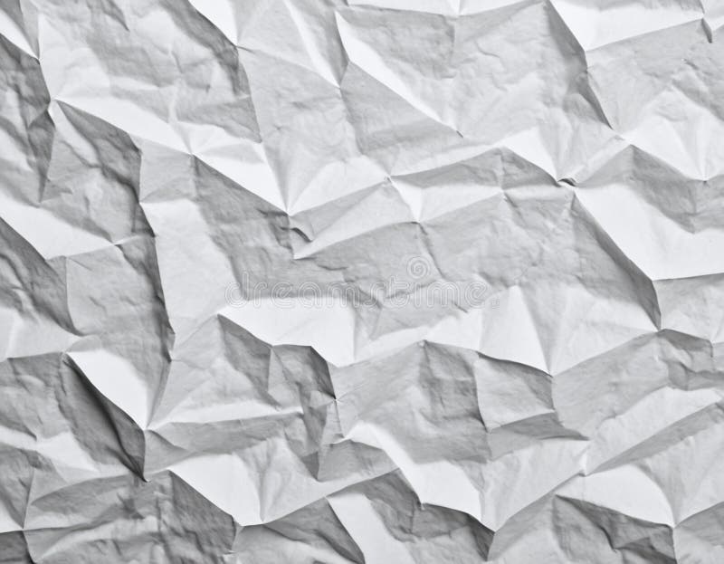 White Blank Crumpled Wrinkled Paper Sheet Texture Pattern Creative ...
