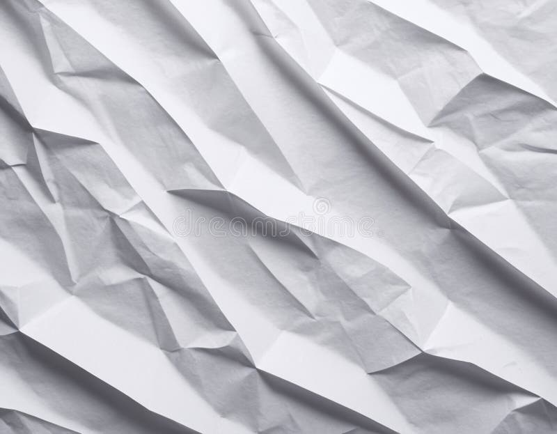 White Blank Crumpled Wrinkled Paper Sheet Texture Pattern Creative ...