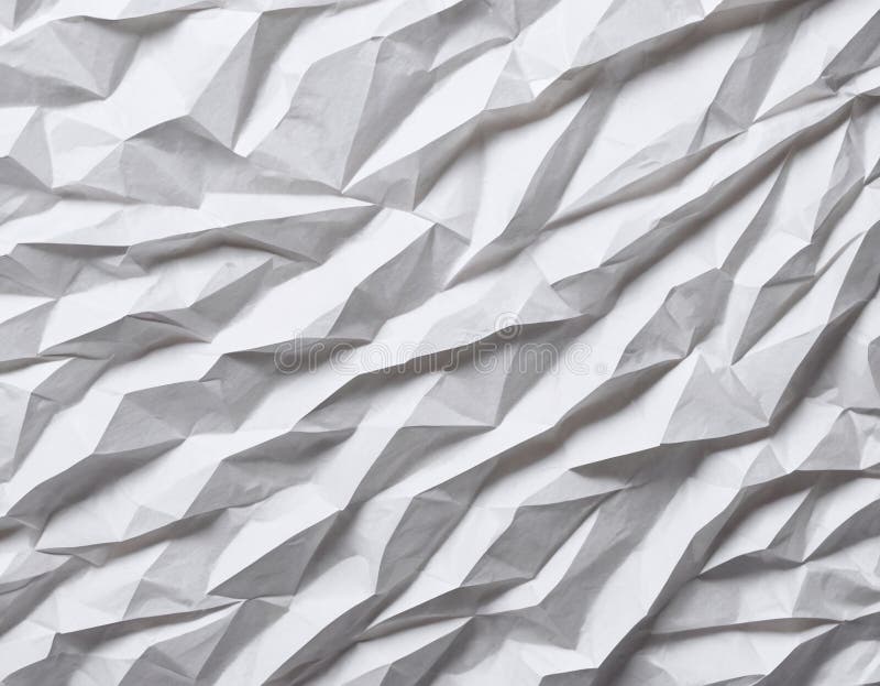 White Blank Crumpled Wrinkled Paper Sheet Texture Pattern Creative ...