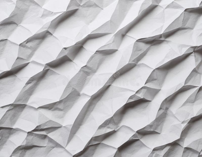 White Blank Crumpled Wrinkled Paper Sheet Texture Pattern Creative ...