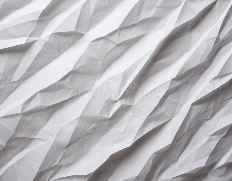White Blank Crumpled Wrinkled Paper Sheet Texture Pattern Creative ...