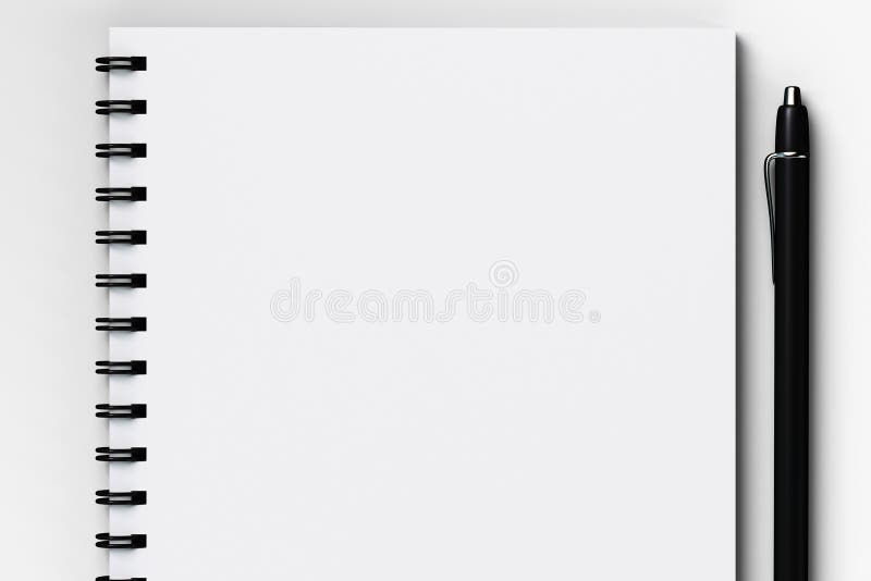 White blank diary stock photo. Image of branding, isolated - 55118774