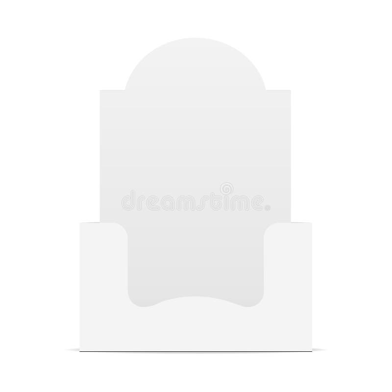 Blank Display Box Mock Up Isolated on White Background Stock Vector ...