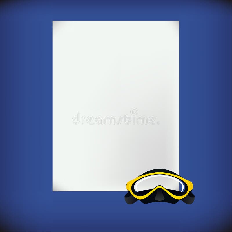 White blank - Diving stock vector. Illustration of messages - 46863452