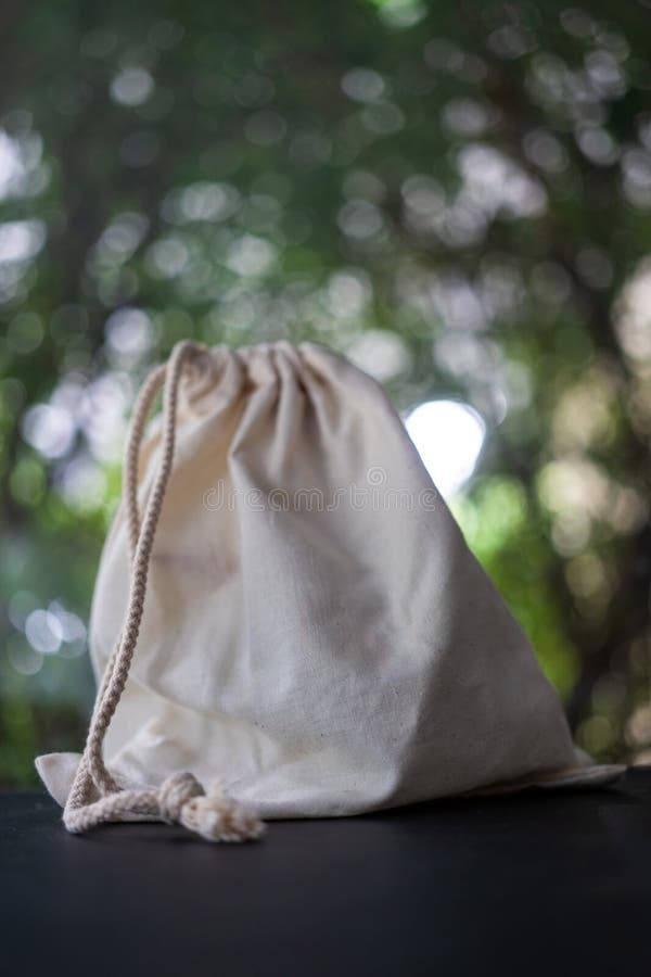 White blank drawstring bag stock image. Image of buying - 321042799