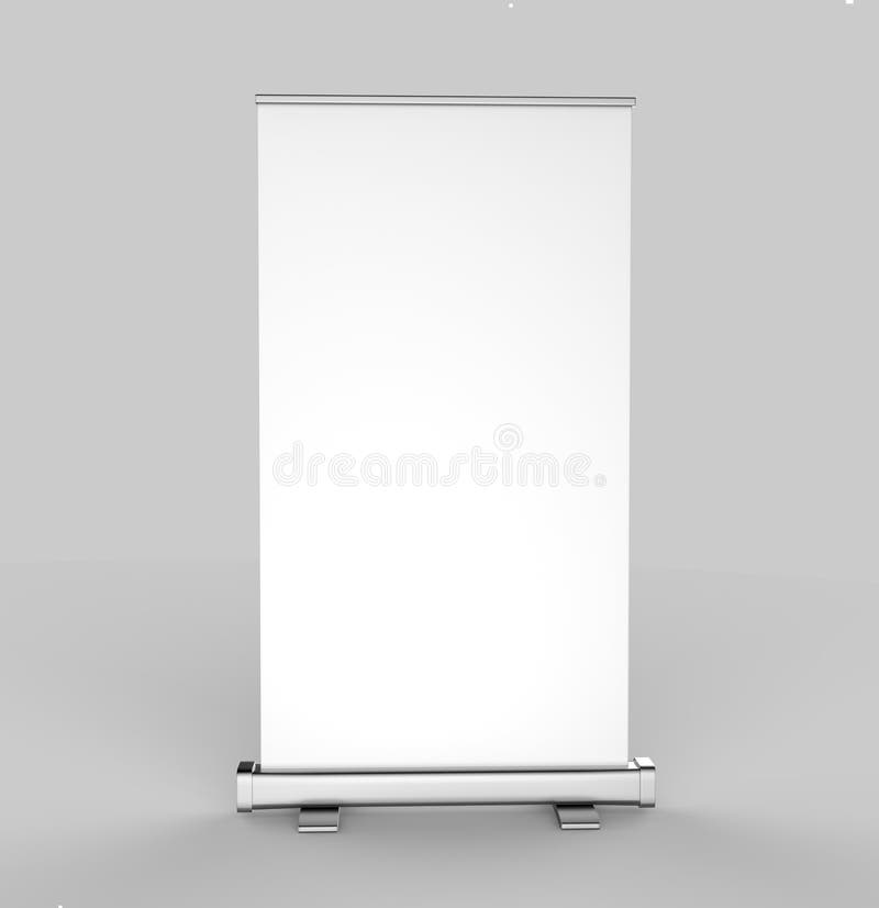 White Blank Empty High Resolution Business Roll Up and Standee Banner ...