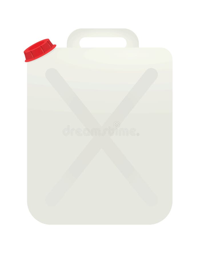 White Blank Gas or Liquid Container Stock Vector - Illustration of ...