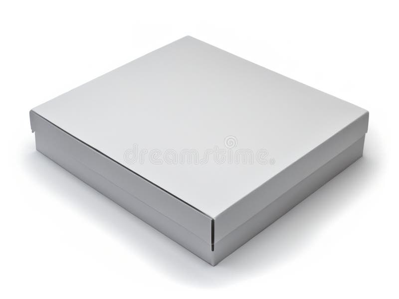 White Blank Gift Box Isolated Stock Image - Image of storage, internet ...