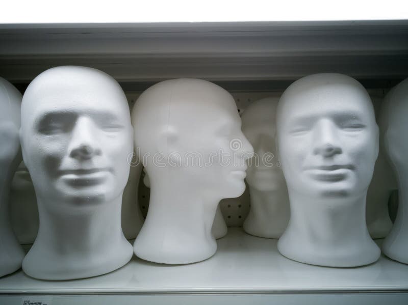A White Blank White Male Head Stock Image - Image of group, body: 100416281
