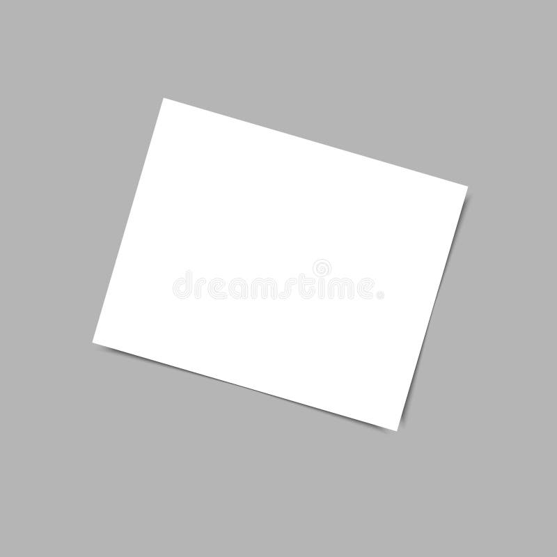 White Blank Name Card Illustration. Stock Illustration - Illustration ...