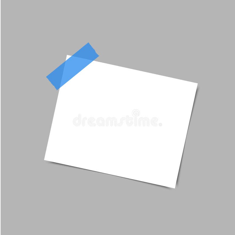 White Blank Name Card Illustration. Stock Illustration - Illustration ...