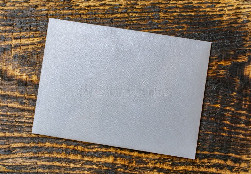 White Blank Note Envelope on Wood Background Stock Image - Image of ...