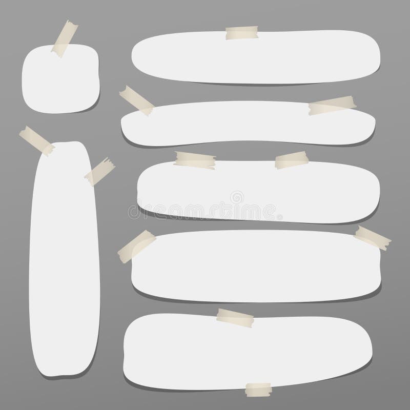 Adhesive Tape Set Paper Note Photo Corners Stock Illustrations – 113 ...