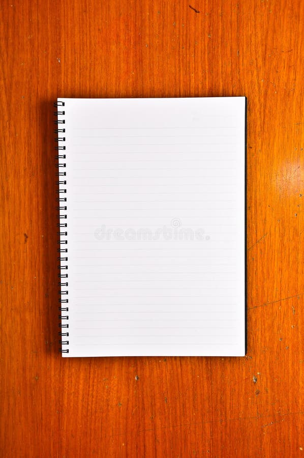 White Blank Notebook stock image. Image of paper, aged - 16124255