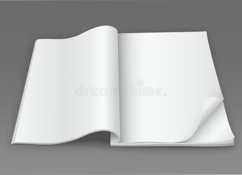 Blank Open Magazine Stock Illustrations – 10,924 Blank Open Magazine ...
