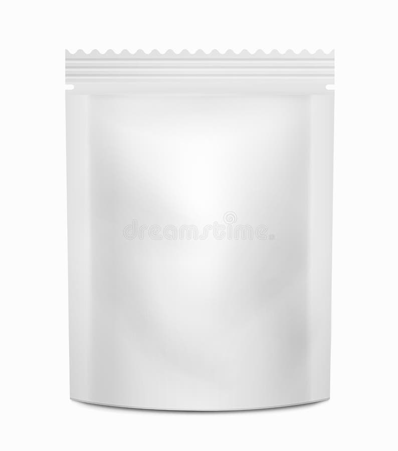 White Blank Packaging Container Food or Drinks. Stock Vector ...