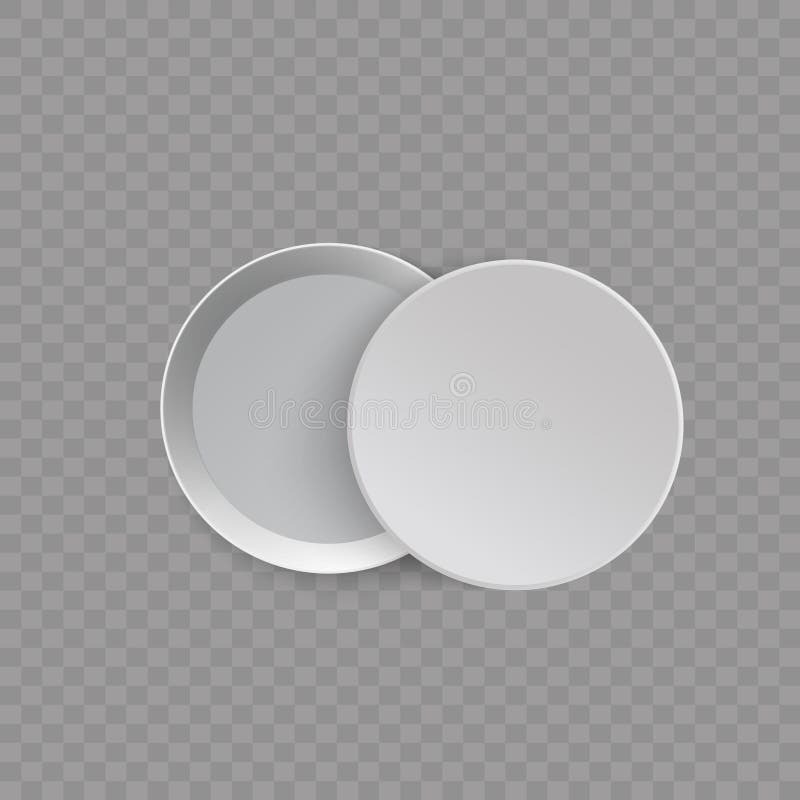 Set of Open, Closed White Blank Packaging Gift Box Stock Vector ...