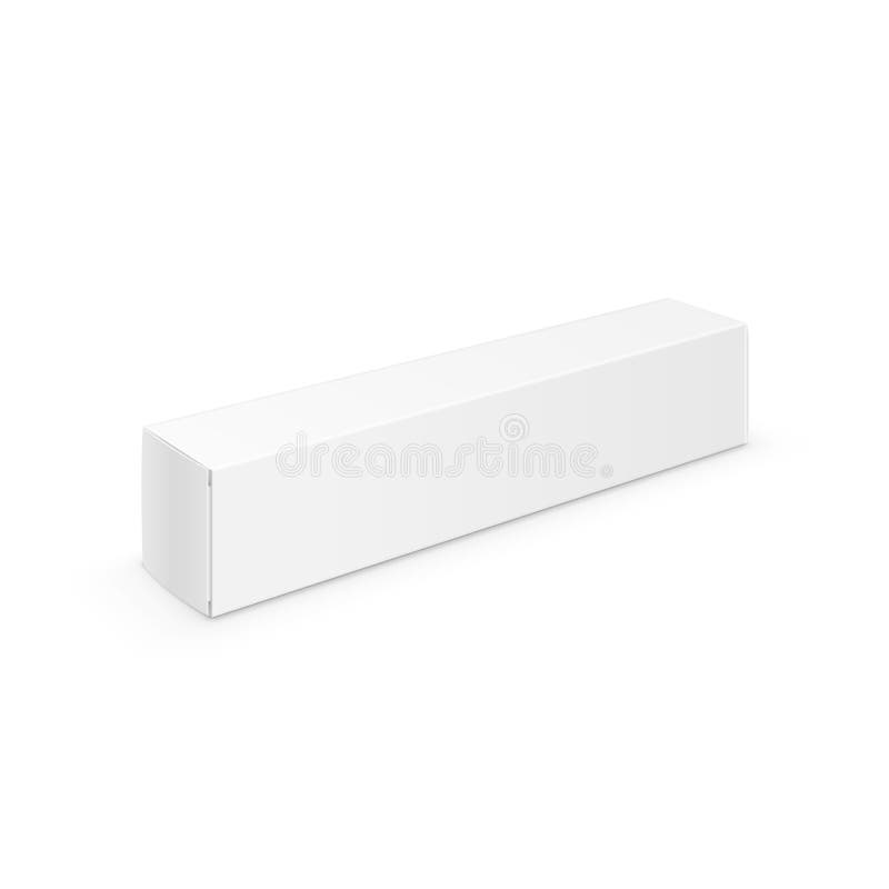 White Blank Packaging Package Pack Toothpaste Box Stock Vector ...