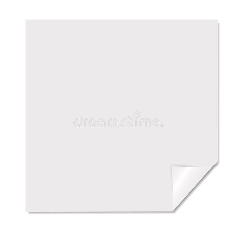 White Blank Page Vector Illustration Stock Vector - Illustration of ...