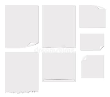 White Blank Page Vector Illustration Stock Vector - Illustration of ...
