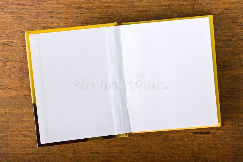 White Blank Pages of an Open Book Stock Photo - Image of notes, texture ...