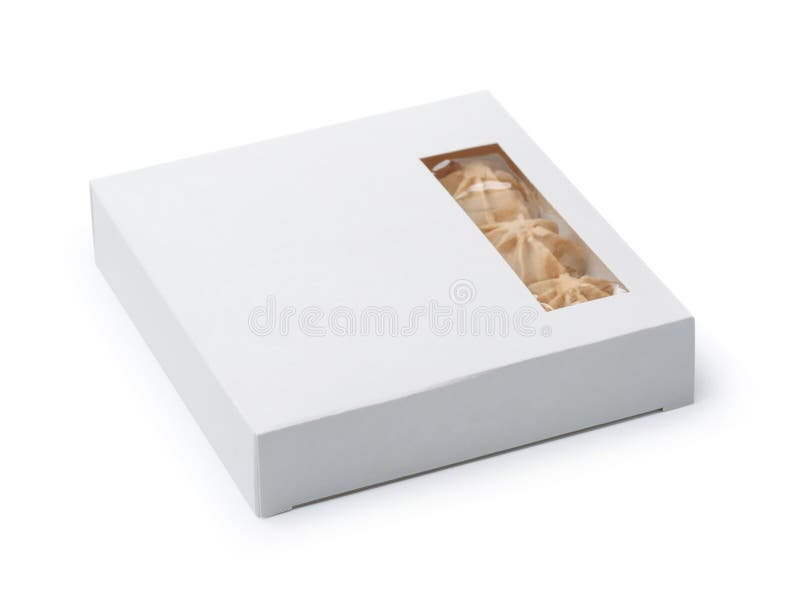White Blank Paper Candies Box with Window Stock Image - Image of carton ...
