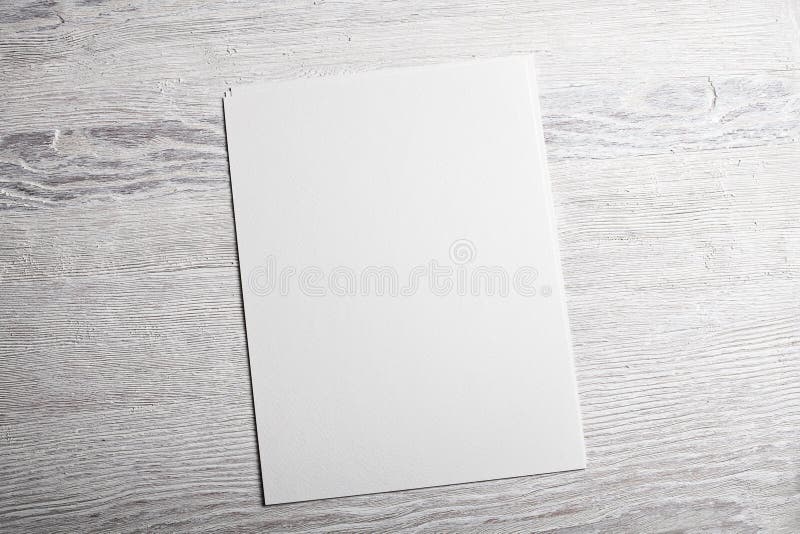 White Blank Paper Page Mockup Stock Photo - Image of textured, paper ...